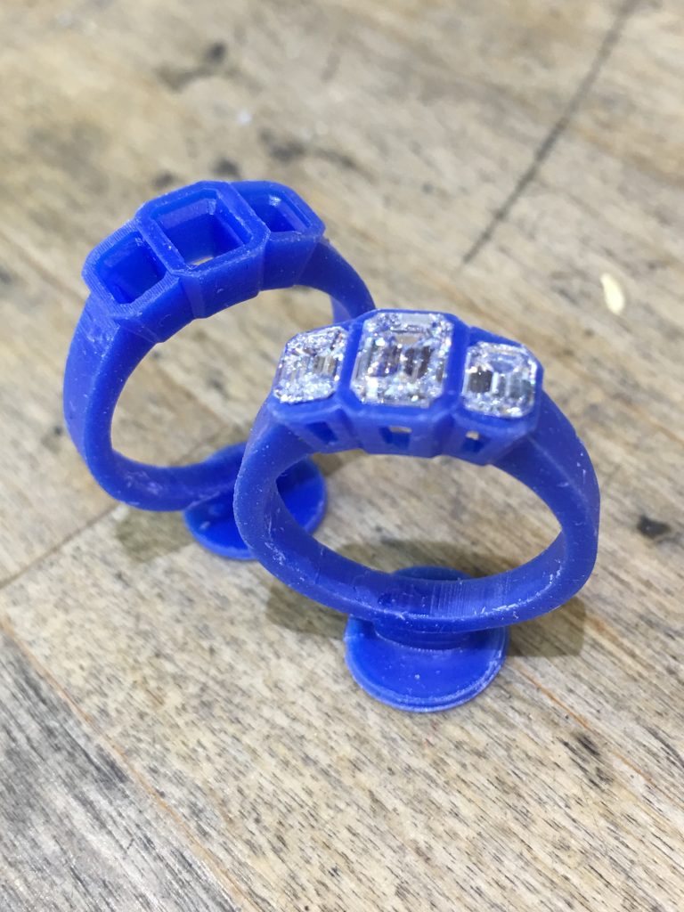 CAD cast with diamonds in place | Max Diamonds | Bespoke Jeweler London ...